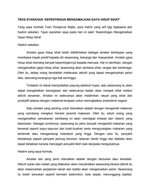 Format Penulisan Ceramah dan Teks Ceramah | DOCX