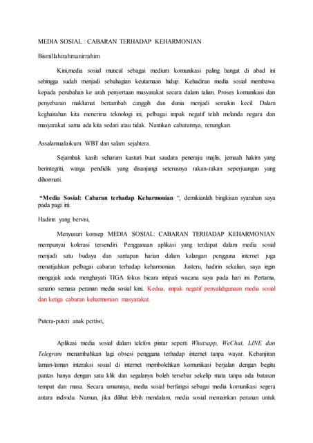 Pengaruh media sosial bagi kalangan remaja | PPT