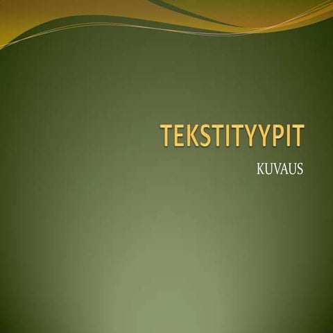 Tekstityypit kuvaus | PPTX