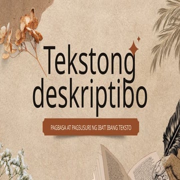 Cohesion Devices sa Filipino............ | PPTX