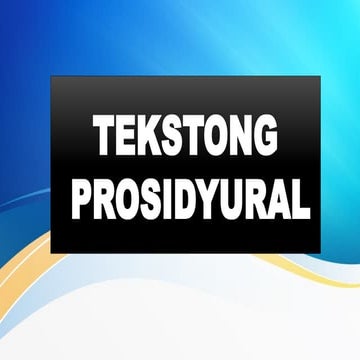 TEKSTONG-prosidyural.powerpointpresentation | PPTX