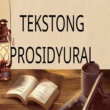 tekstong prosidyural powerpoint presentation | PPTX