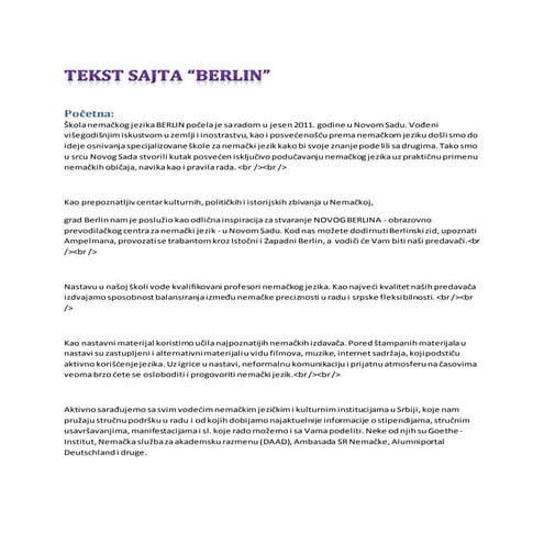 Tekst sajta | DOCX