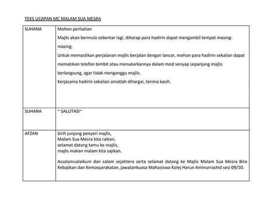 Example script for moderator | PPT