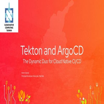 Tektonargocd Kcdtaiwan Cicd Openshift Pdf Cloud Computing Internet