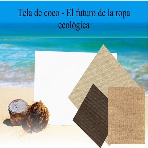 Tela de coco- el futuro de la ropa ecológica | PDF