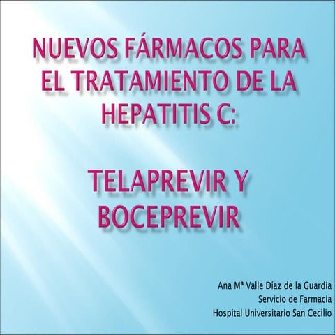 Telaprevir y boceprevir | PPT