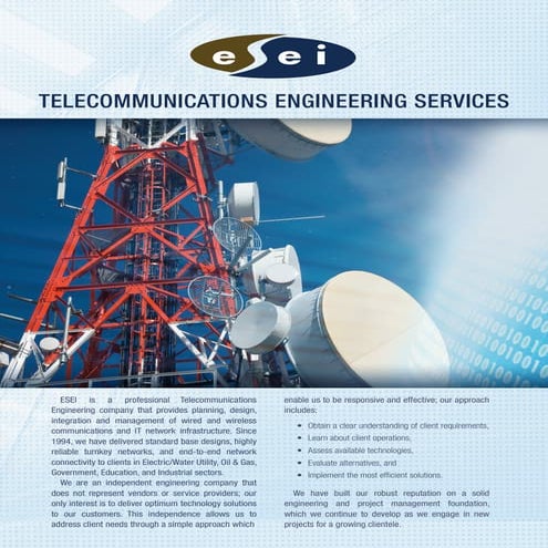 Telecommunications Engineering Service Flyer | PDF