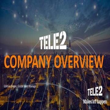 Tele2 IoT Company Overview | PDF