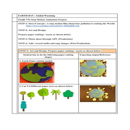 Tel earth day stop motion anim activity_students | PDF