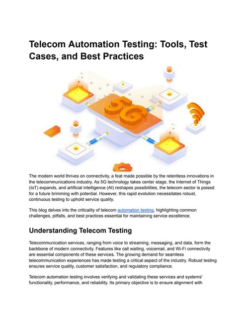 Managed Services For Telecom Operators | PDF