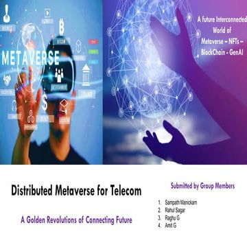 Distributed Metaverse for Telecom and use cases | PDF