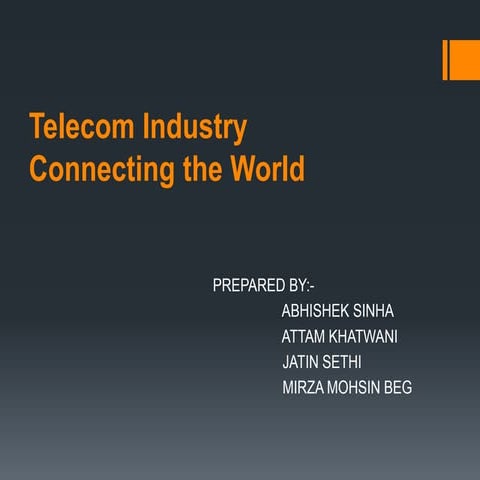 Telecom industry | PPTX