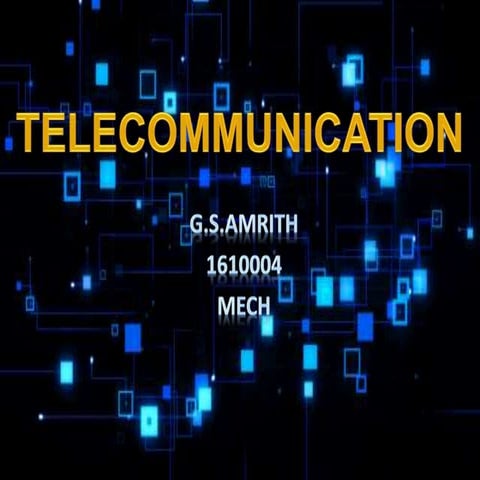 Telecommunication | PPT