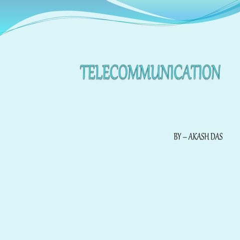 TELECOMMUNICATION | PPT