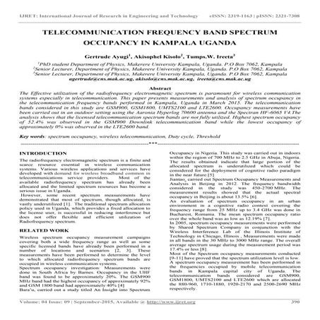 Signal survey report | PDF