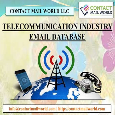 Telecommunication industry email database | PPTX | Email | Internet