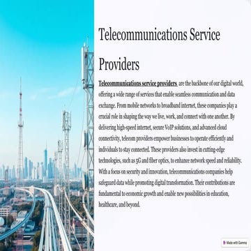 Telecommunications Service Providers.pptx