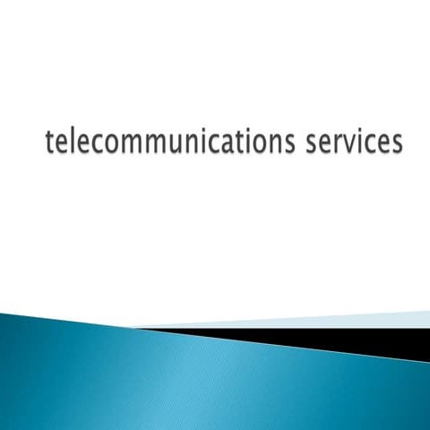 Telecommunications service providers | PPT