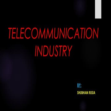 Telecom presentation | PPT