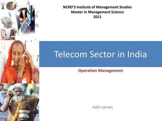 TELECOM SECTOR OF INDIA | PPTX