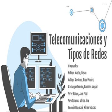 Telecomunicaciones y tipos de redes | PPTX