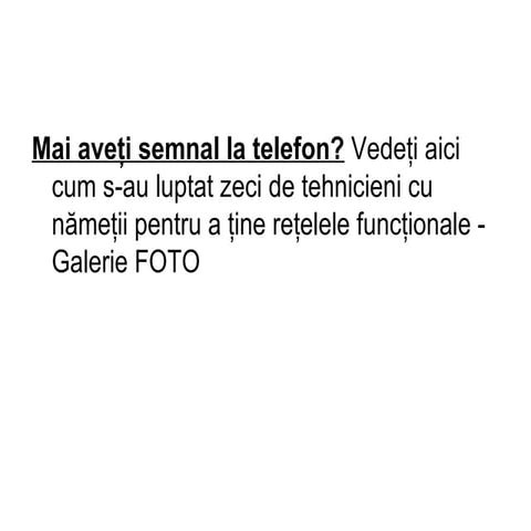 Operatori de telefonie mobila înzăpeziţi | PPS