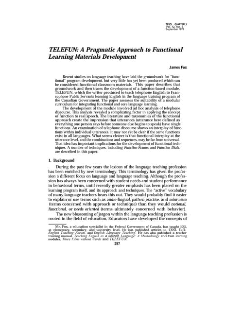 Functional - Notional Approach | PPTX