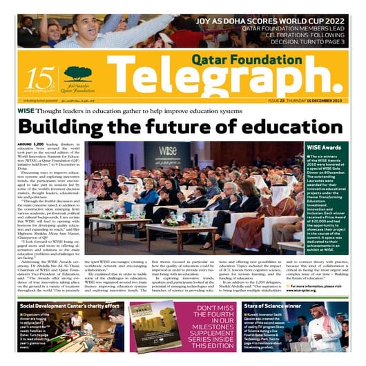 Qatar Foundation Telegraph jan27 | PDF
