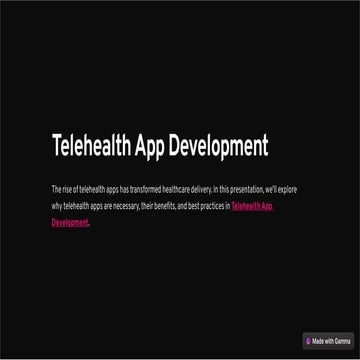 Telehealth App Development | PDF