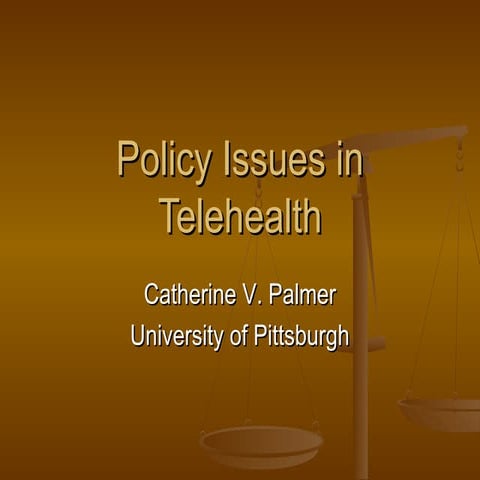 Telehealth policy issues | PPT
