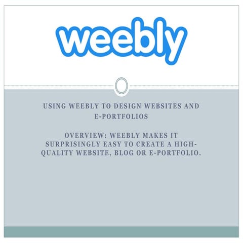 Telehealth Weebly Tutorial | PPT