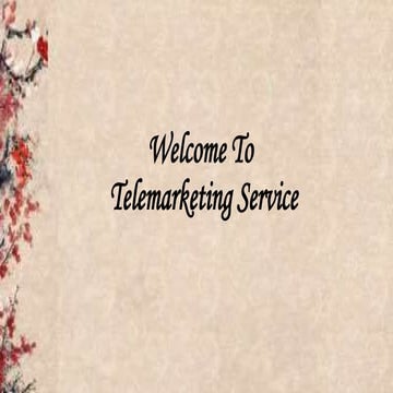 Telemarketing service - Telemarketing Database - Pioneer Lists | PPTX