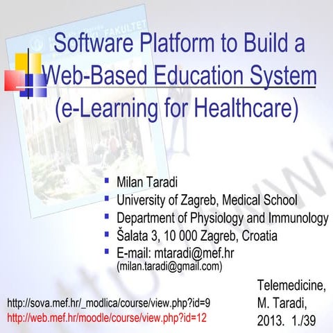 Software Platform to Build a Web-Based Education System | PPT