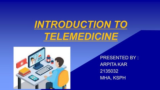 Introduction to Telemedicine | PPT