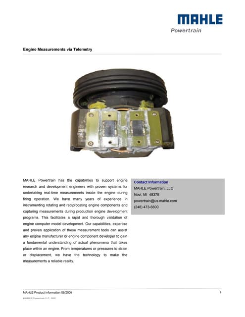 Engine Friction Measurements | PDF