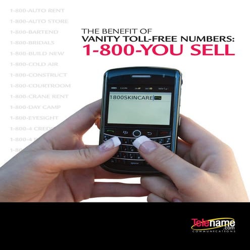 Vanity 800 Numbers Mean More Sales | PDF