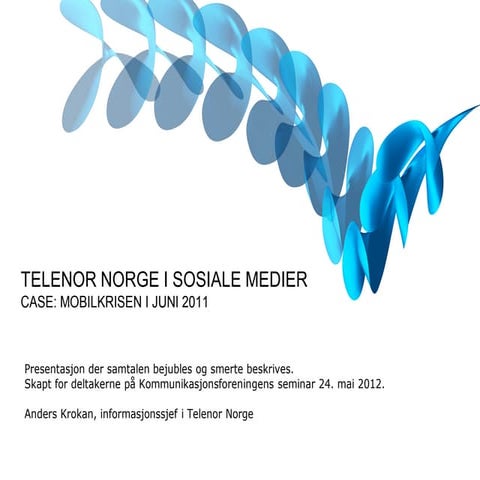 Telenor Norge i sosiale medier | PDF