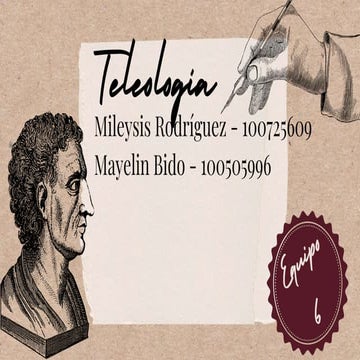Teleología Presentación teórica de su historia | PPTX