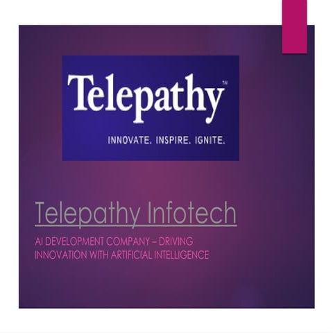 Ai Development Company - Telepathy Infotech | PPT