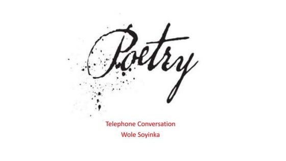 Telephone Conversation | PPT