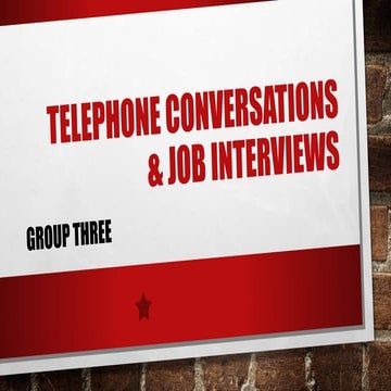 Telephone conversations & job interviews.pptx
