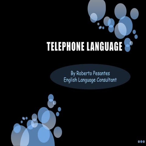 Telephone language | PPTX