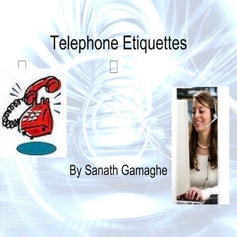 Telephone skills v2 | PPT