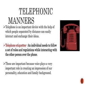 Professional telephone etiquette | PPTX