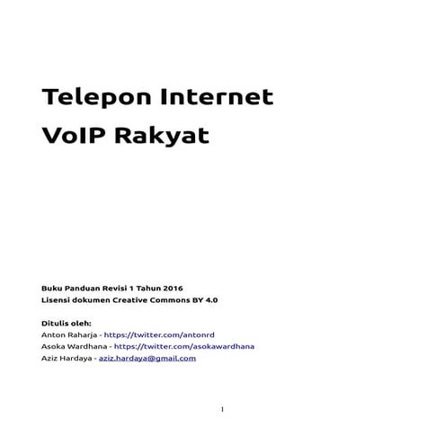 Telepon Internet VoIP Rakyat | PDF