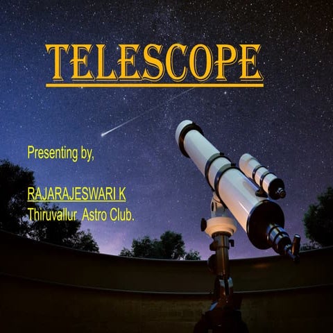 THE BASICS OF TELESCOPE EASY TO LEARN .pptx