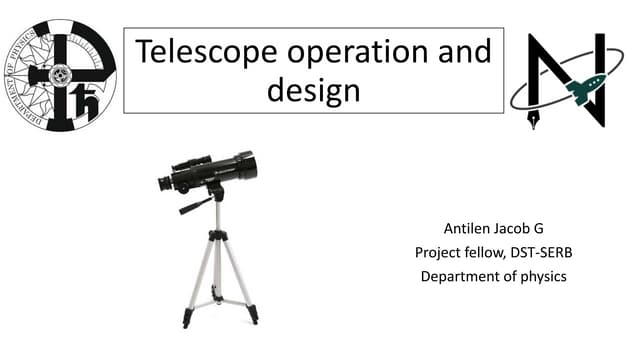 Introduction to astronomy telescopes-astrophotography | PPTX
