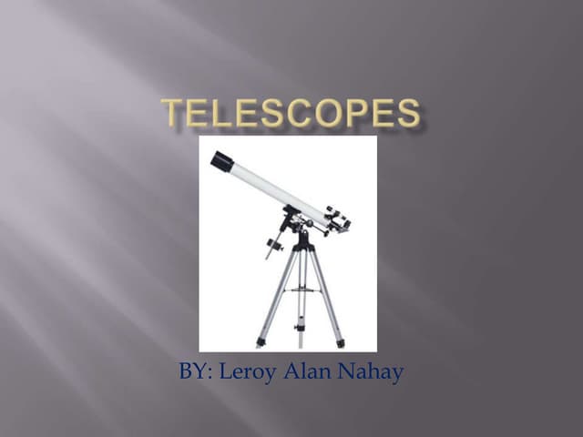 01- Basic Telescope for Senior High School | PPTX