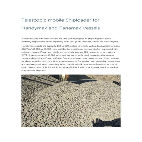 Telescopic mobile Shiploader for Handymax and Panamax Vessels.pdf